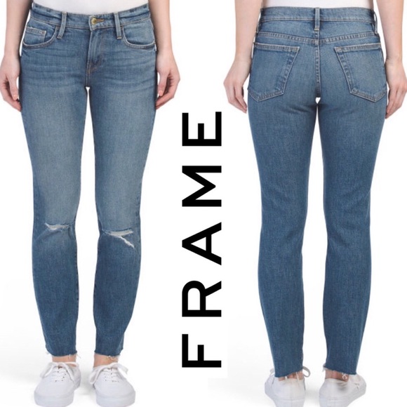 Frame Denim | Jeans | Frame Le Boy Raw Hem Jeans | Poshmark